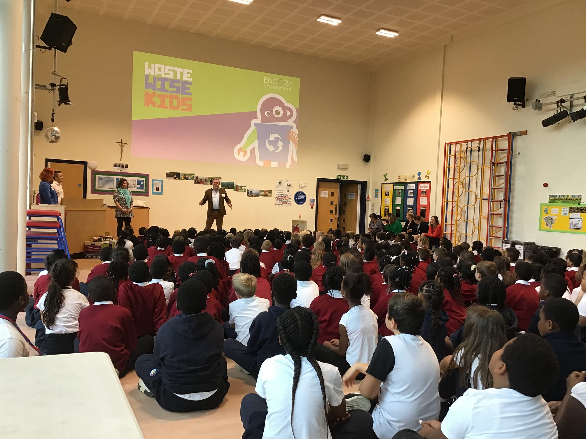 Waste Wise Kids assembly educates 400 pupils about waste and sustainability